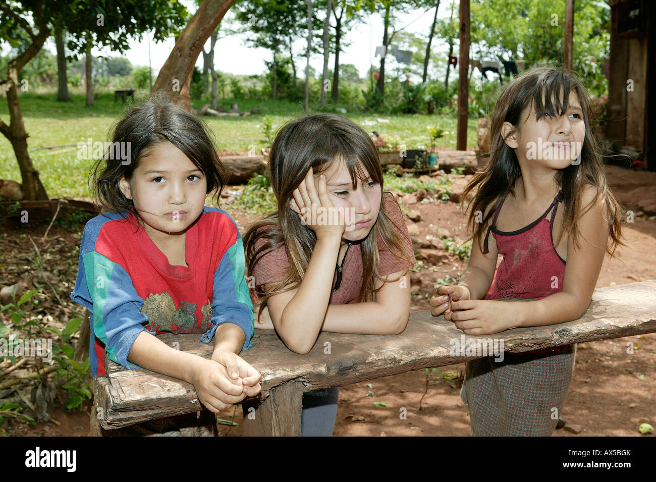Three girls, Asuncion, Paraguay, South America Stock Photo - Alamy