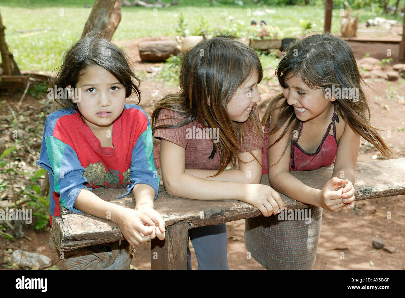 Three girls, Asuncion, Paraguay, South America Stock Photo - Alamy