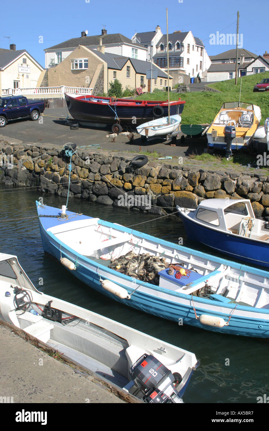 The Harbour at Portballintrae, County Antrim, Northern Ireland Stock ...