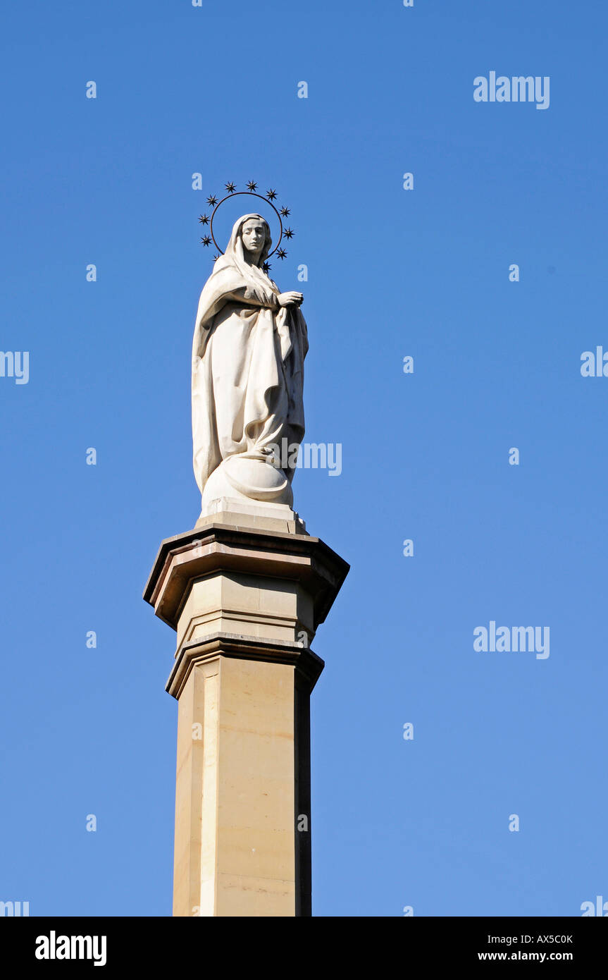 Statue of the Virgin Mary, Santa Catalina Square, Murcia, Spain, Europe ...