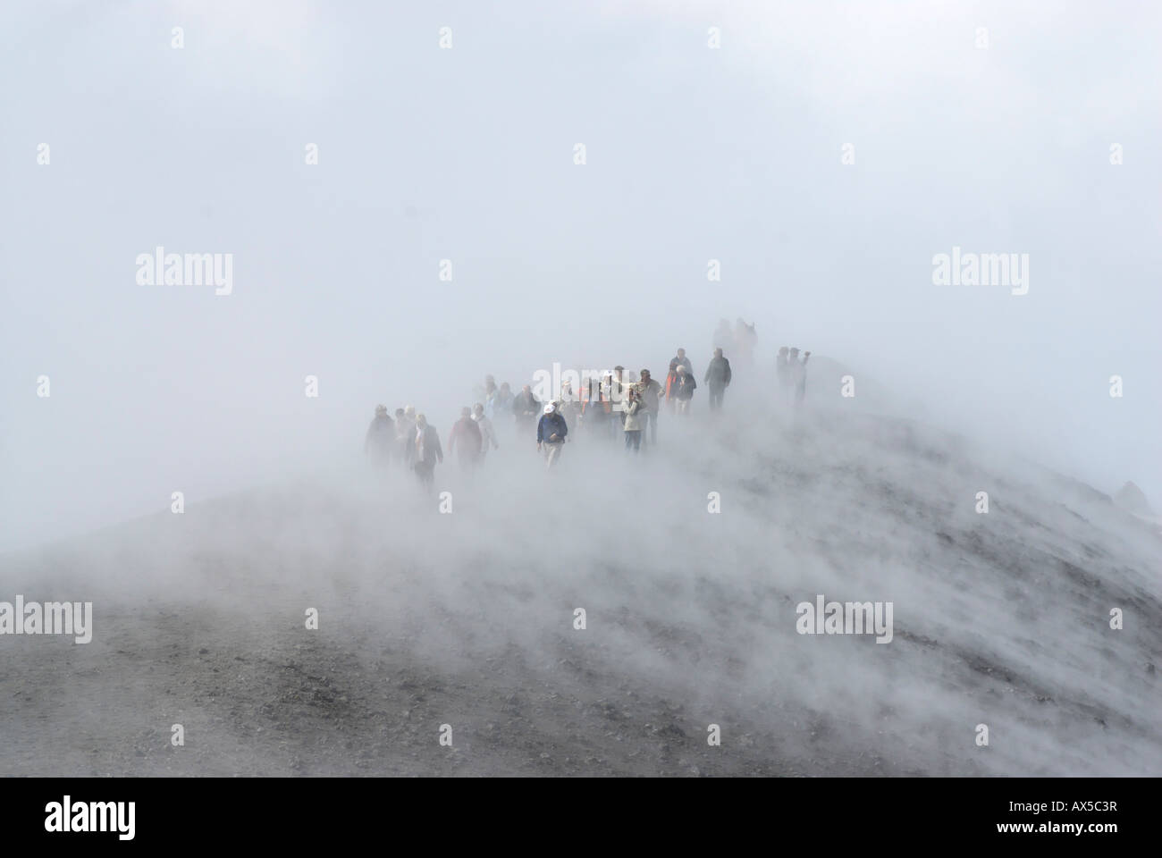 Mount Etna crater from the eruption 2002 Sicily Italy Stock Photo - Alamy