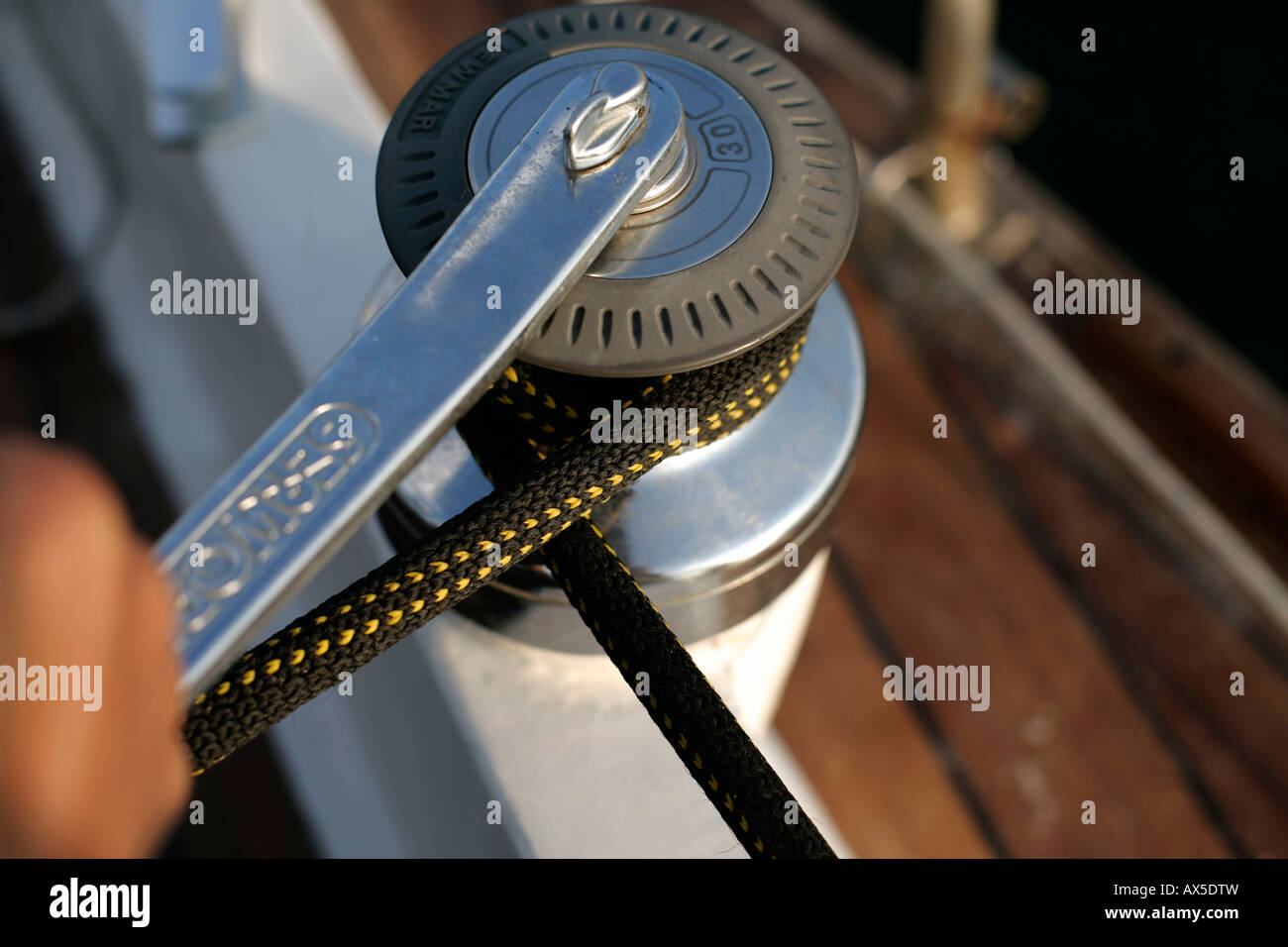 Using of a winch Stock Photo - Alamy