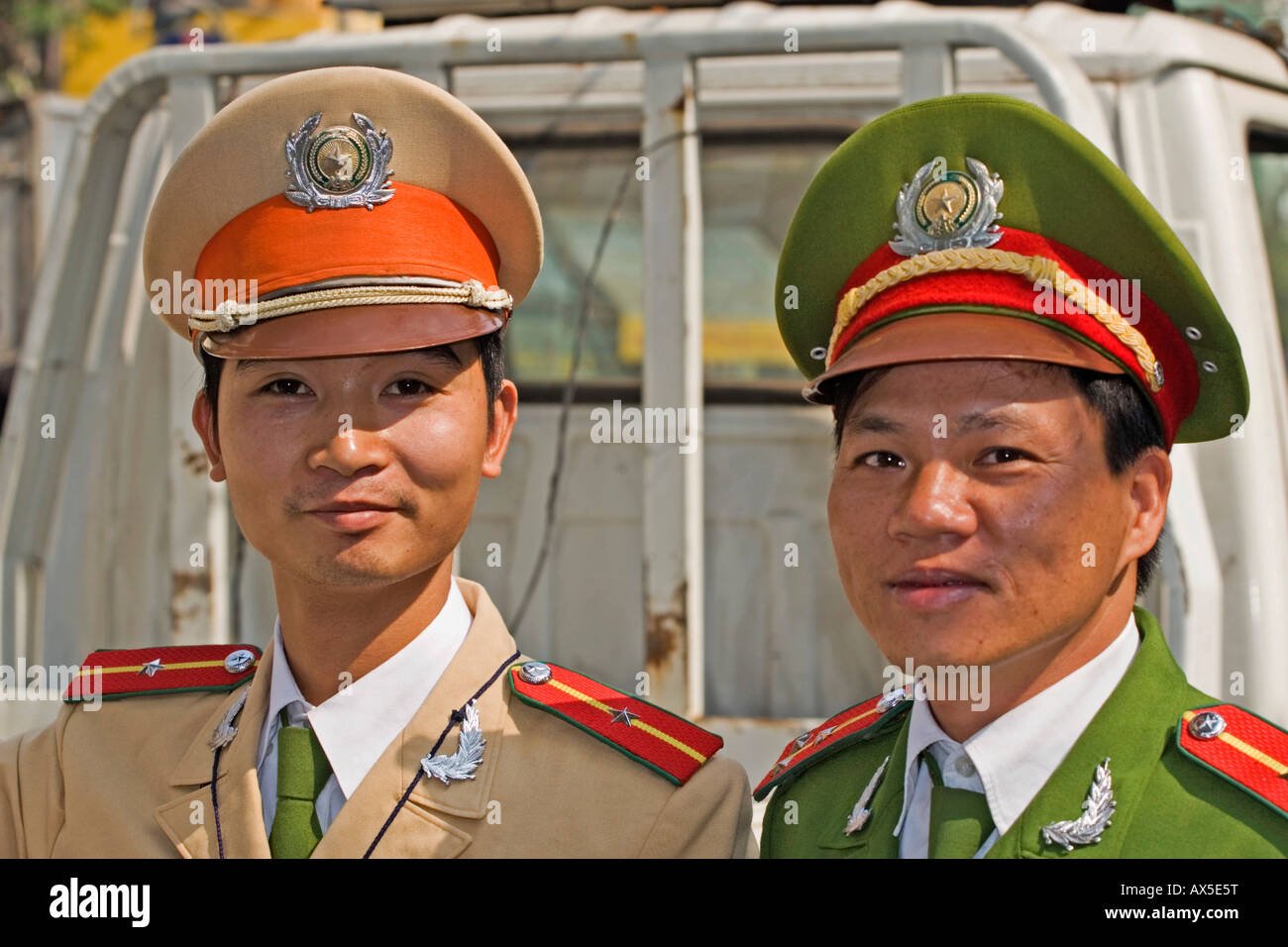 Vietnam police car hi-res stock photography and images - Alamy