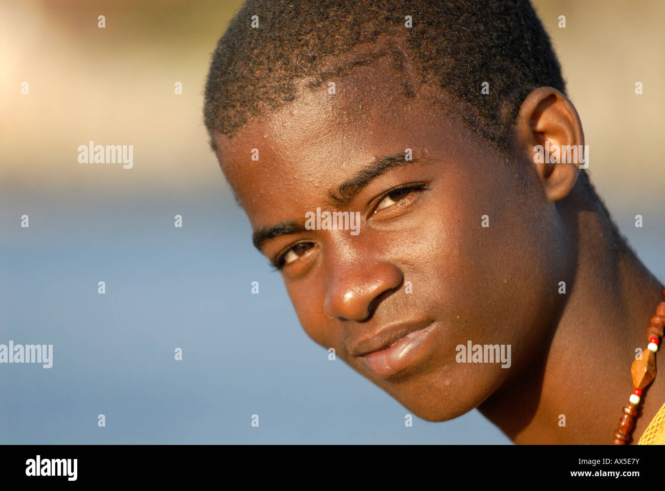Portrait of an Afro-Cuban boy at the Malecón in Havana, Cuba Stock ...