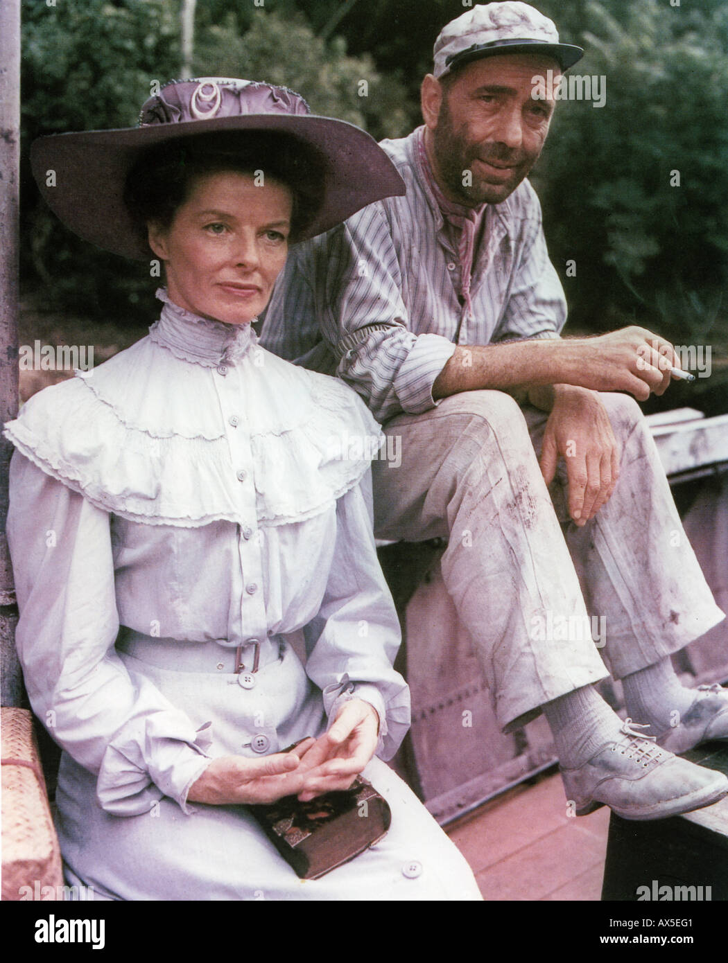AFRICAN QUEEN 1951 IDF film with Katharine Hepburn and Humphrey Bogart ...