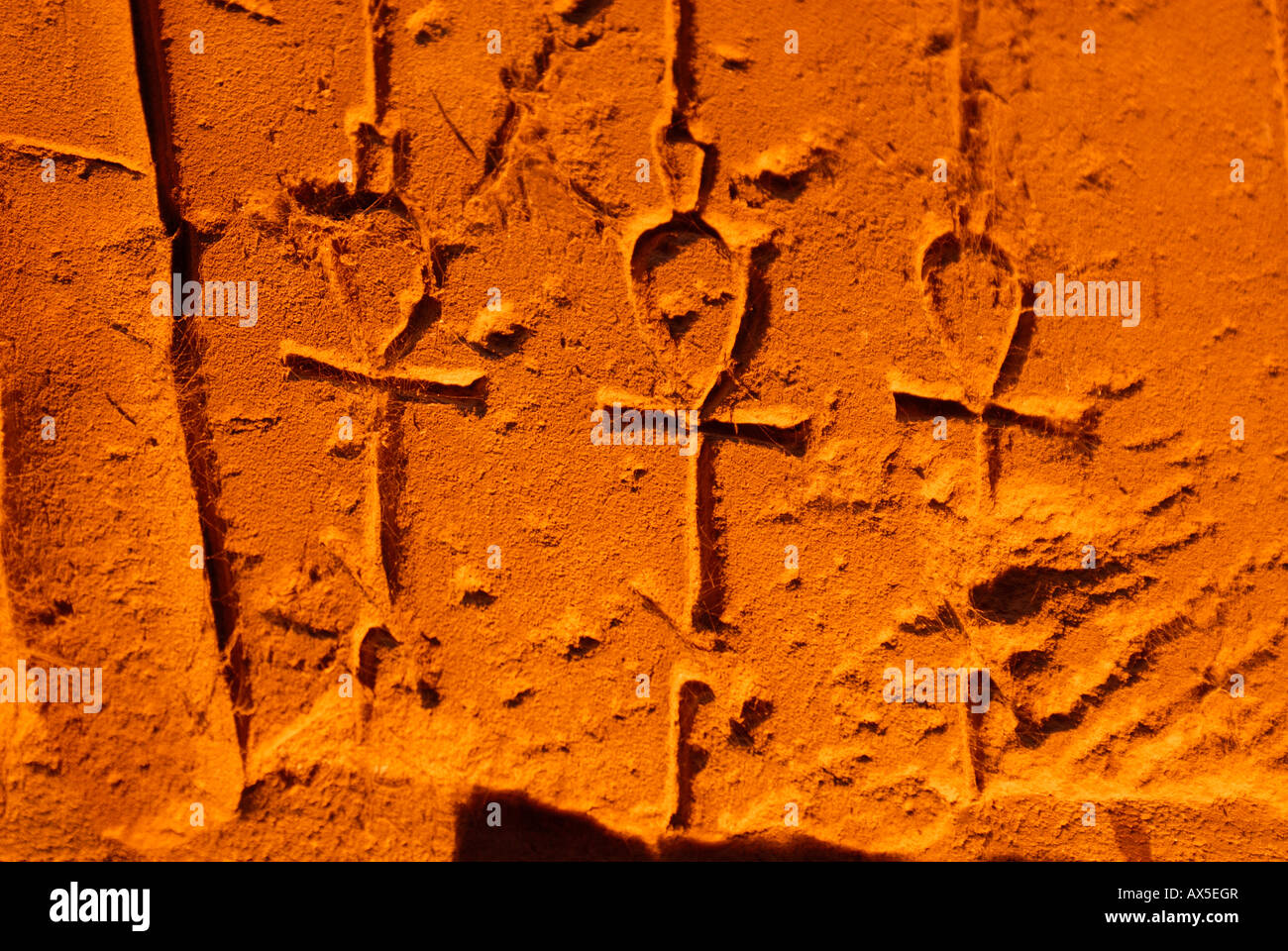 Ankh, Egyptian cross, Karnak Temple, Luxor, Egypt, North Africa Stock ...