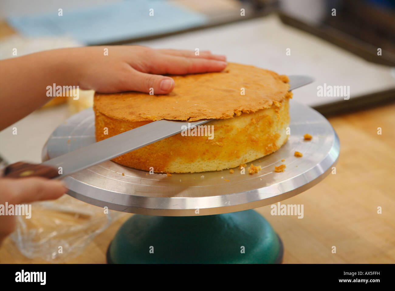 Pastry Chef making cake Stock Photo - Alamy