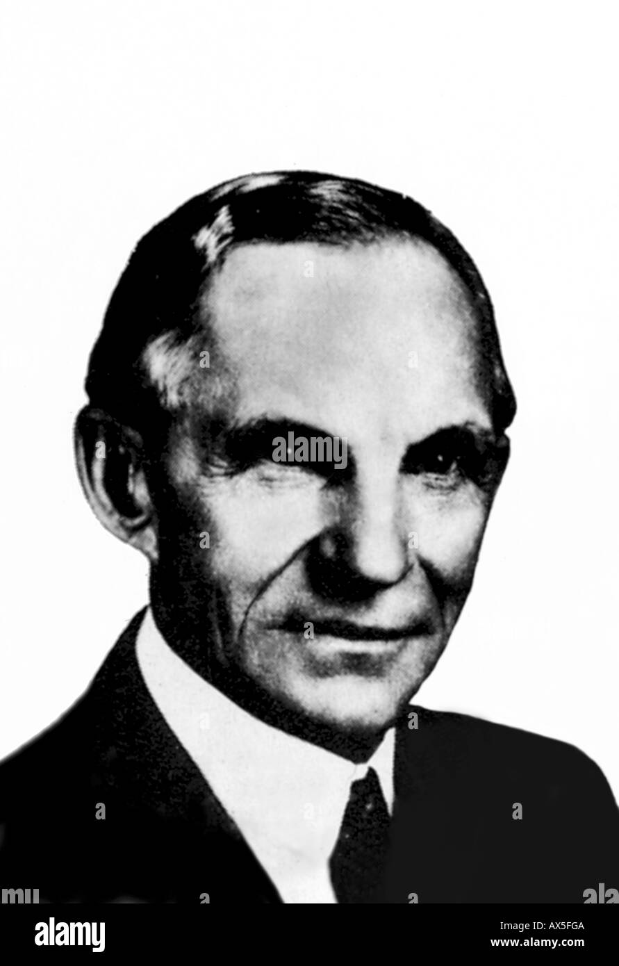 HENRY FORD US car engineer and manufacturer 1863 to 1947 Stock Photo ...