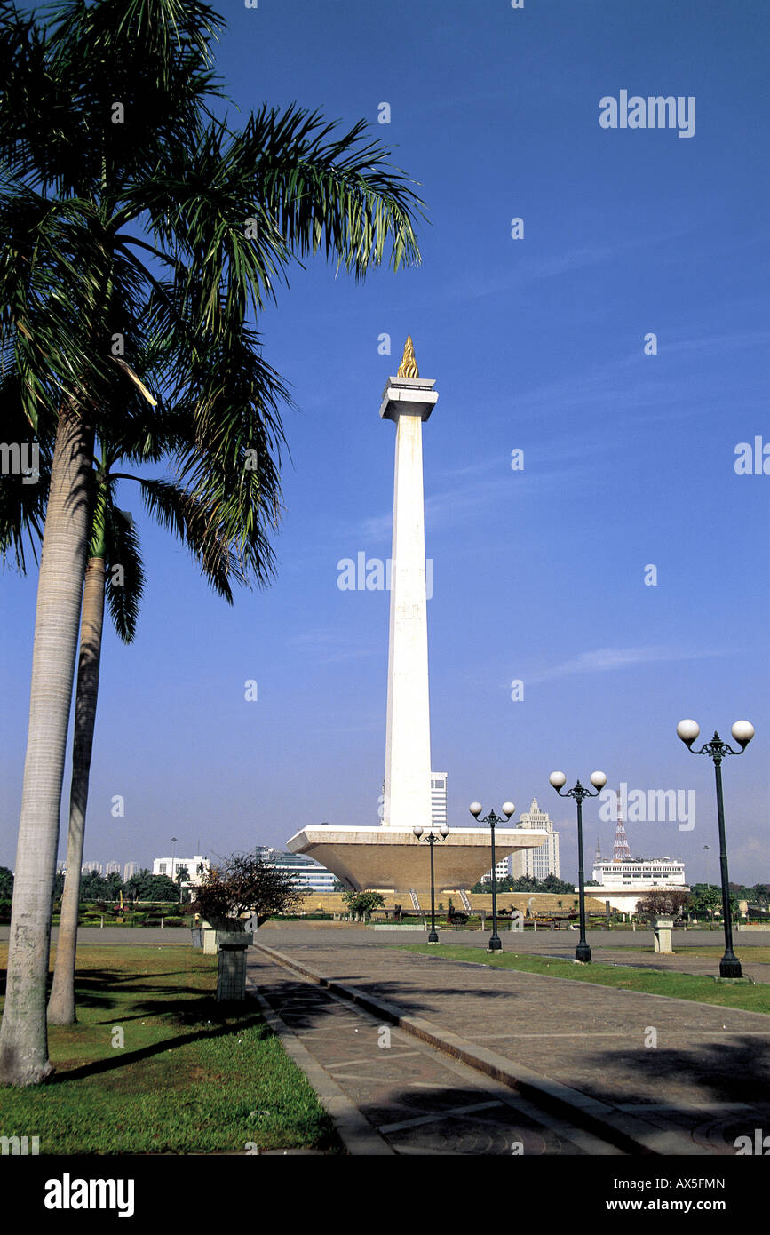 National Monument in Merdeka Square Jakarta Indonesia Stock Photo - Alamy