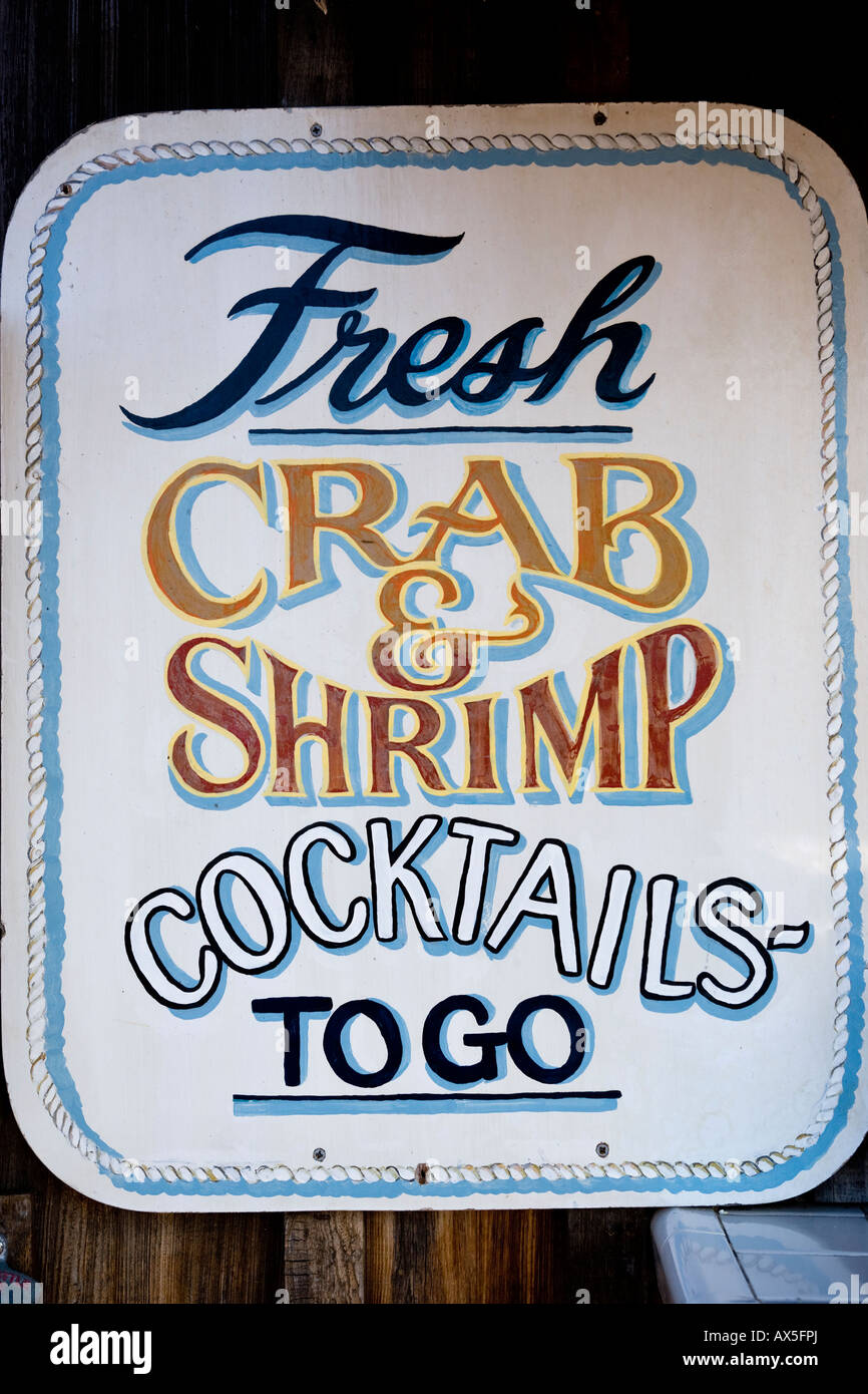 Seafood Restaurant Bar Sign Fishermans Wharf Morro Bay Stock Photo - Alamy