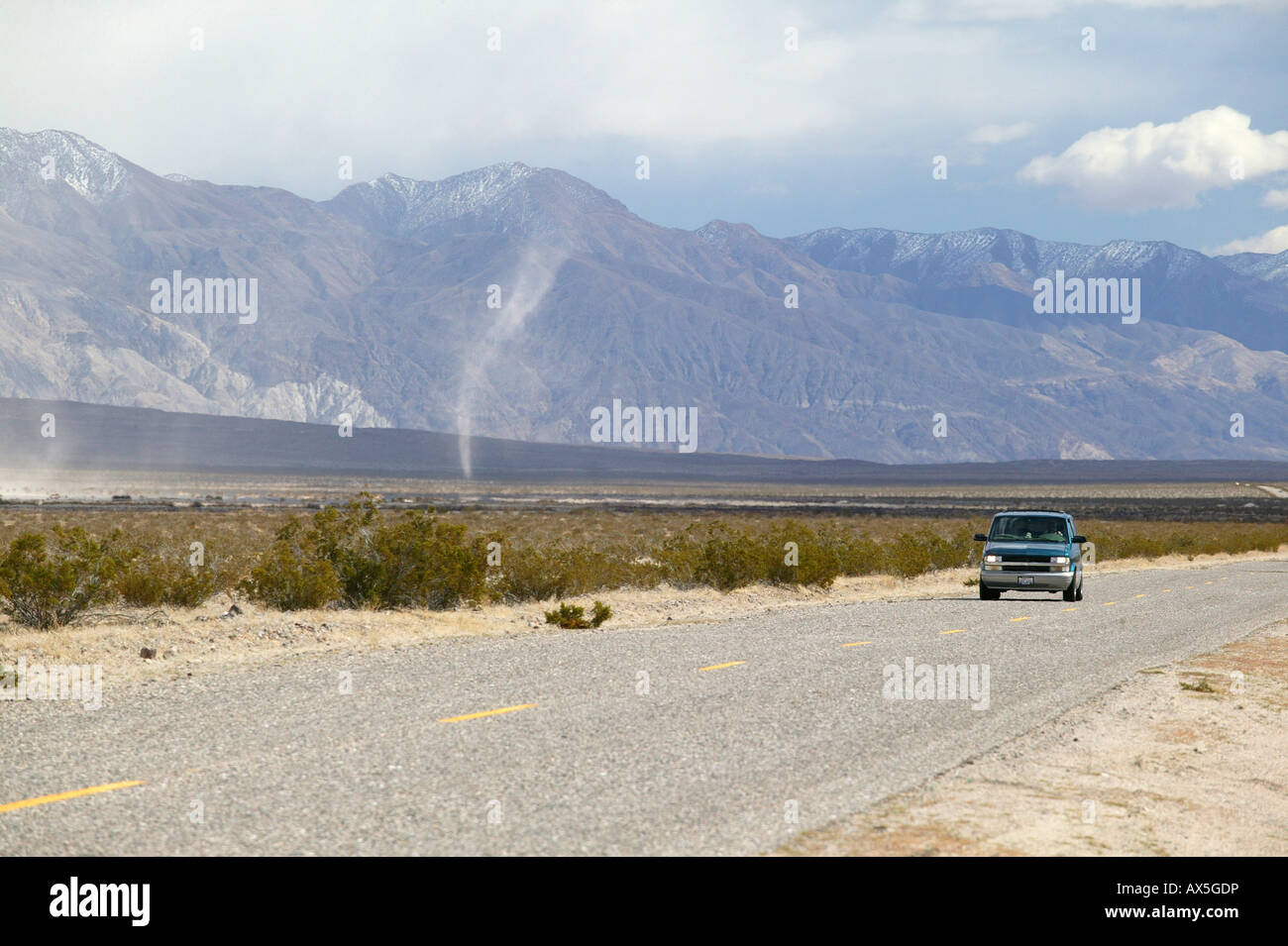 Desert winds, dust devils, Death Valley National Park, California, USA ...