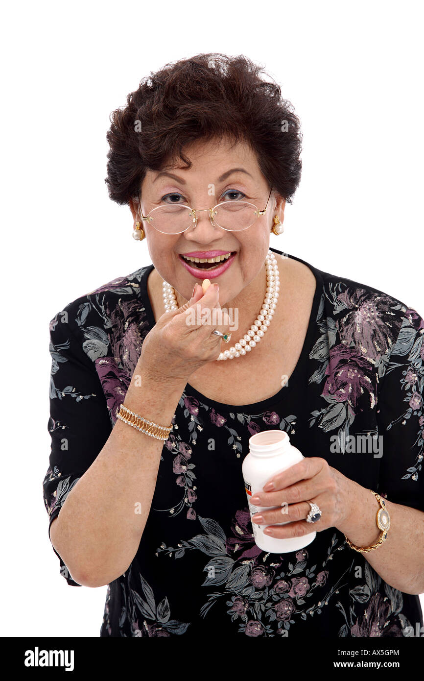 Old woman wears hi-res stock photography and images - Alamy