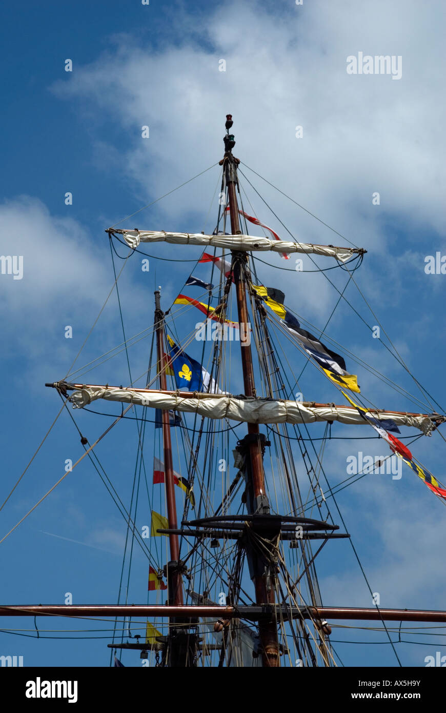 Old Gaffers wooden boat rally Yarmouth Isle of Wight England UK June ...