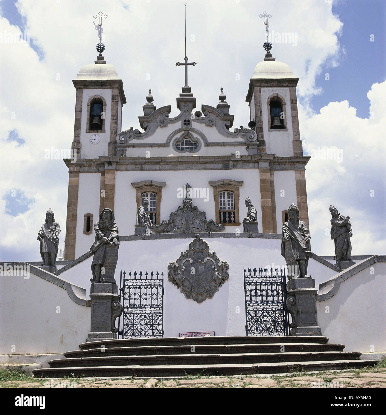 Congonhas do Campo, Brazil. Sculpture by Aleijadinho; Church of Bom ...