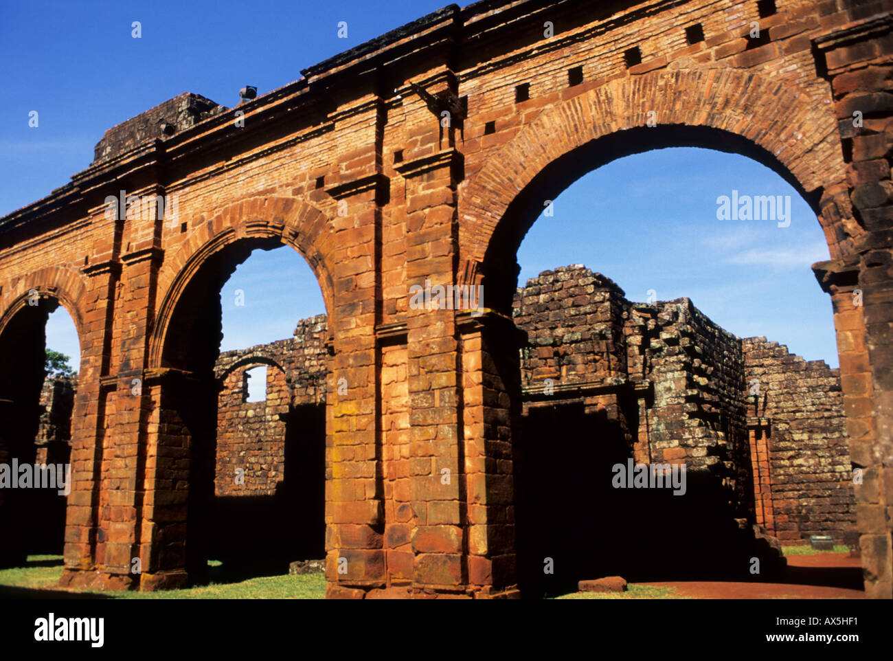 Missiones, Brazil. Derelict ruins of Sao Miguel Jesuit colonial church ...