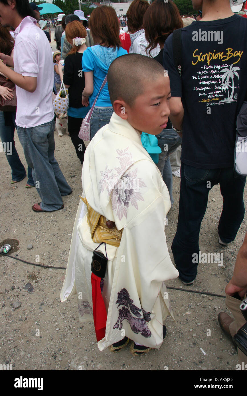 Boy in costume at a summer festival in Japan Stock Photo - Alamy