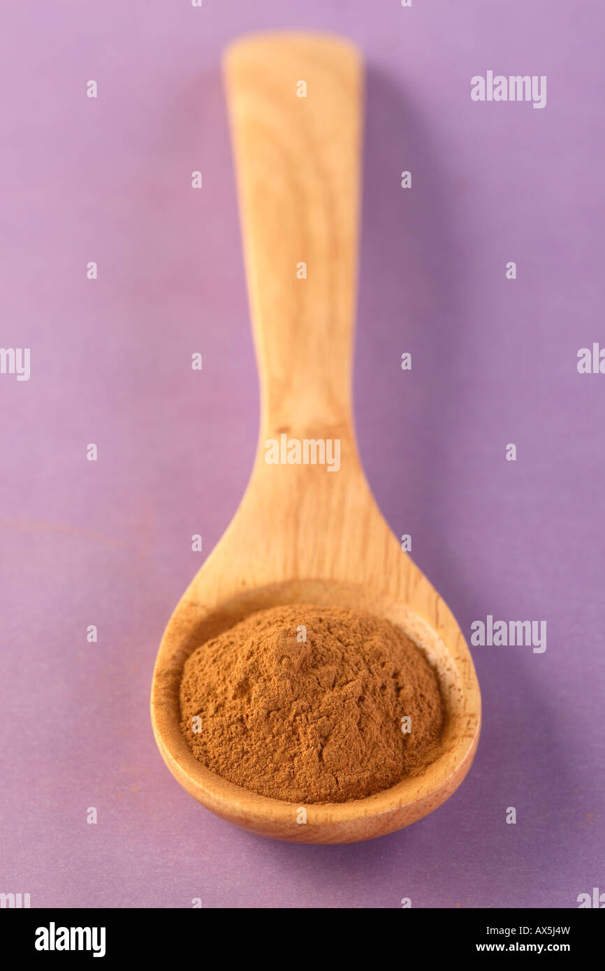 Spoon with cinnamon Stock Photo - Alamy