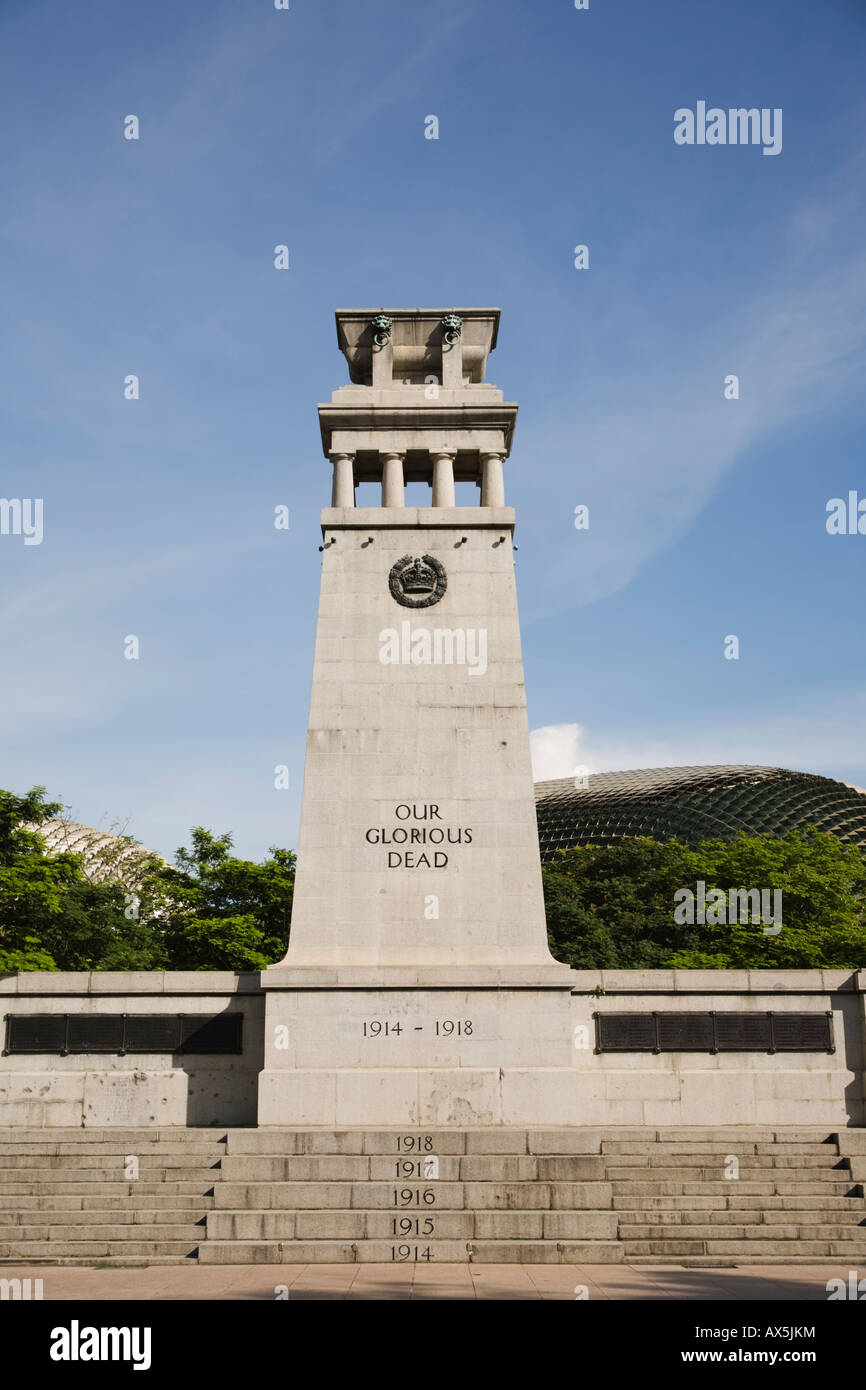 The Singapore Cenotaph is a war memorial engraved with the words OUR ...