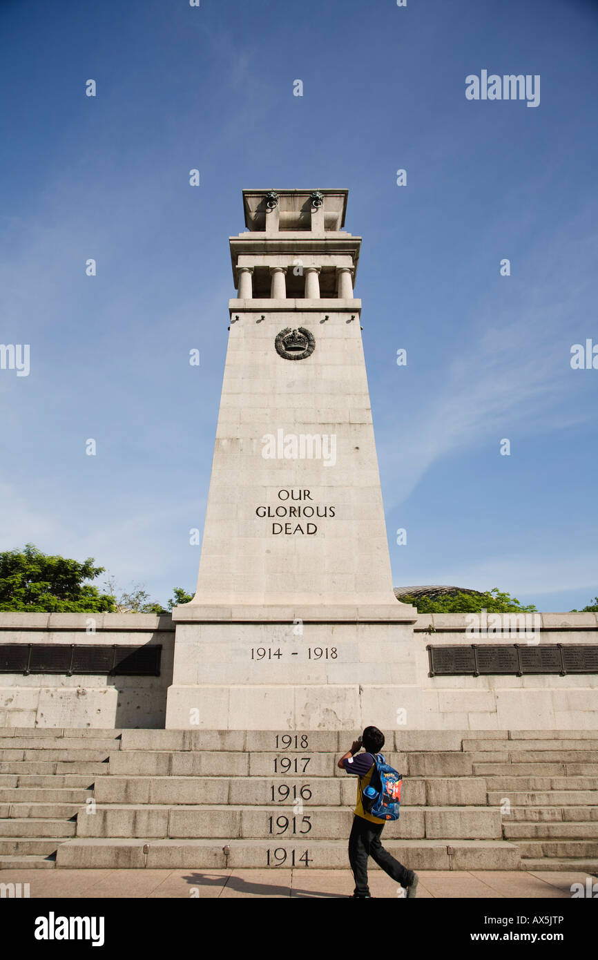 The Singapore Cenotaph is a war memorial engraved with the words OUR ...