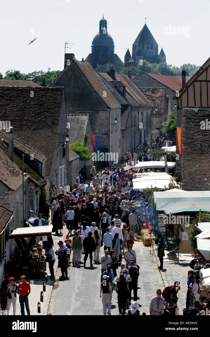 Ancient town of Provins during Medieval festival Stock Photo - Alamy