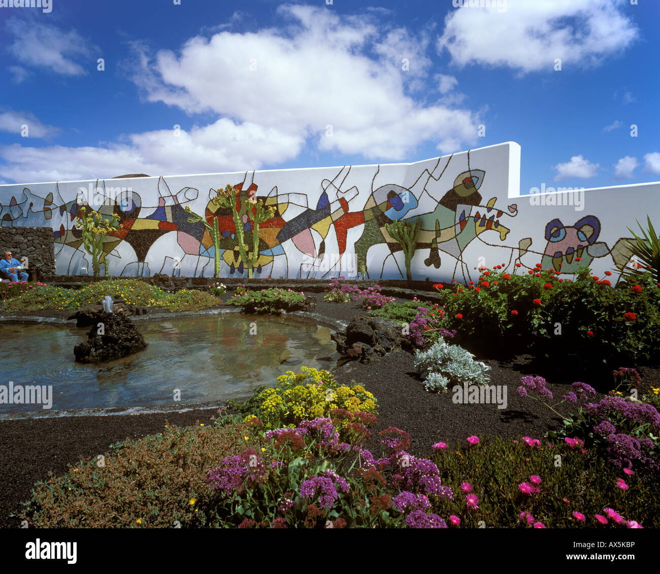 Taro de Tahiche, Fundacion César Manrique, mural designed in 1992 ...