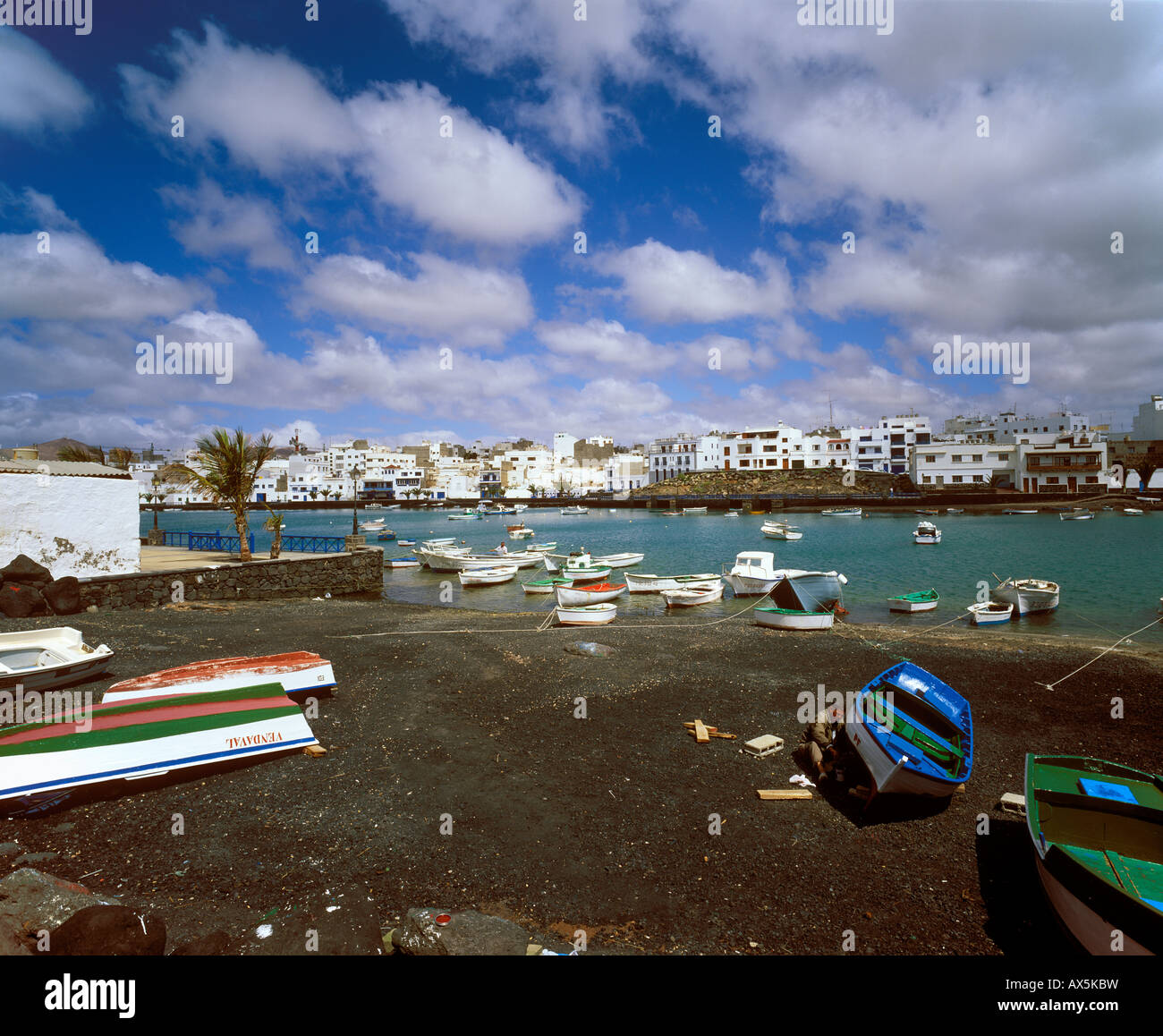 Charco San Ginés, old fishing port, Arrecife, Lanzarote, Canary Islands ...