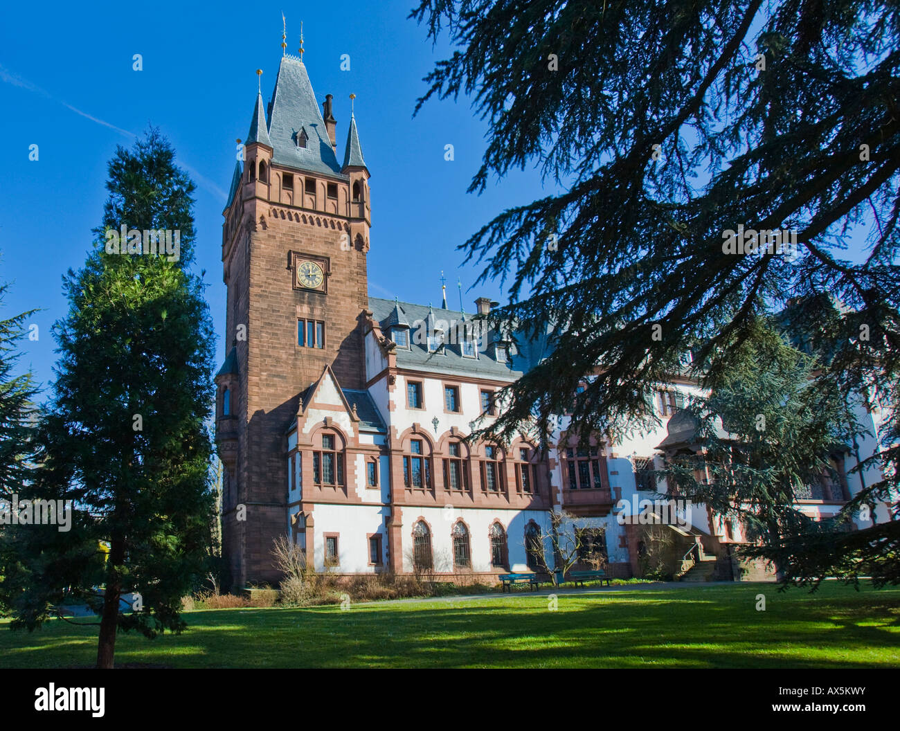 Weinheim Castle, currently serving as the town hall and seat of the ...
