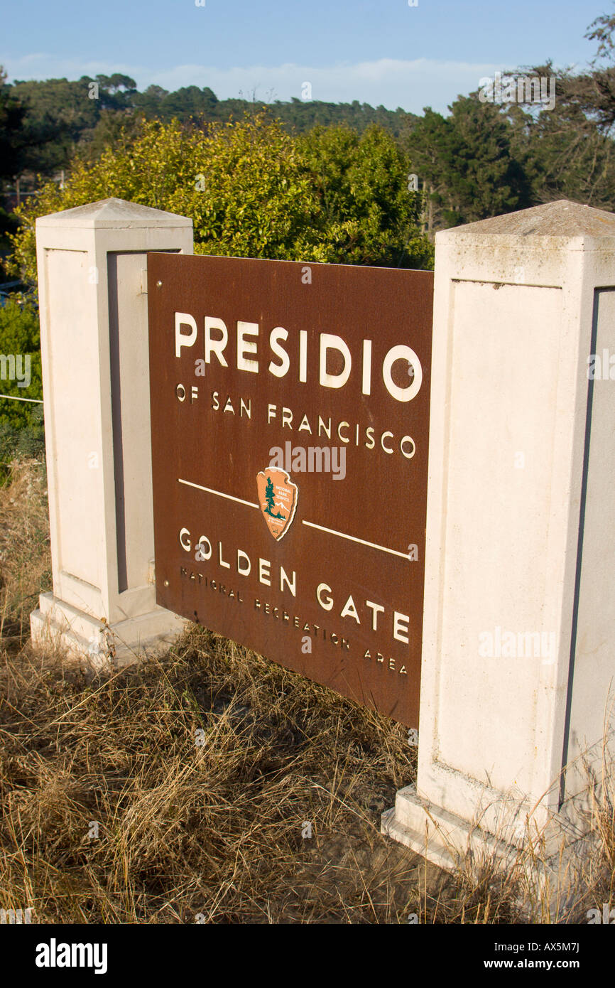 Presidio sign at san francisco hi-res stock photography and images - Alamy