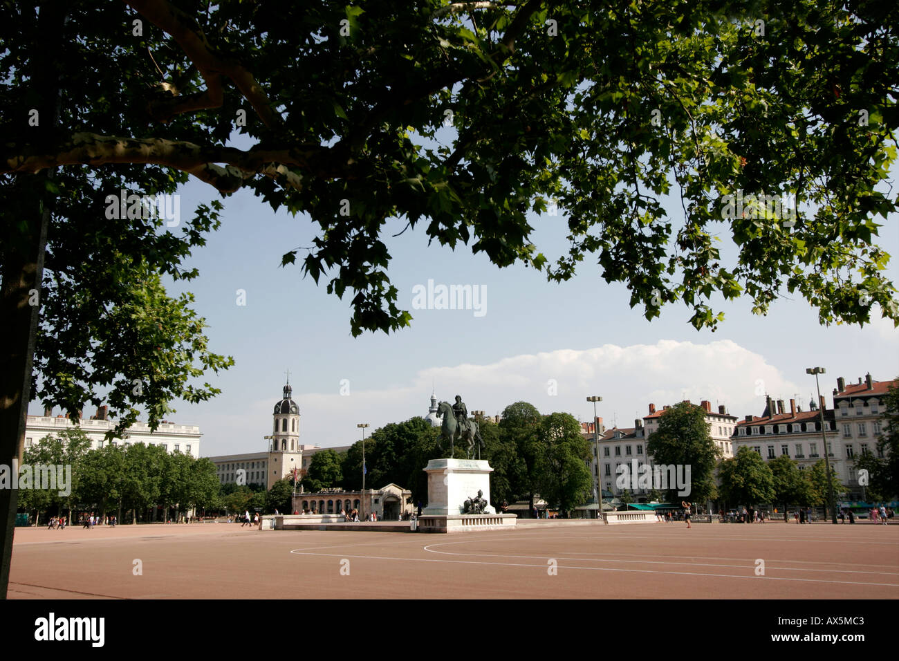Bellecour Square of Lyon. France Stock Photo - Alamy