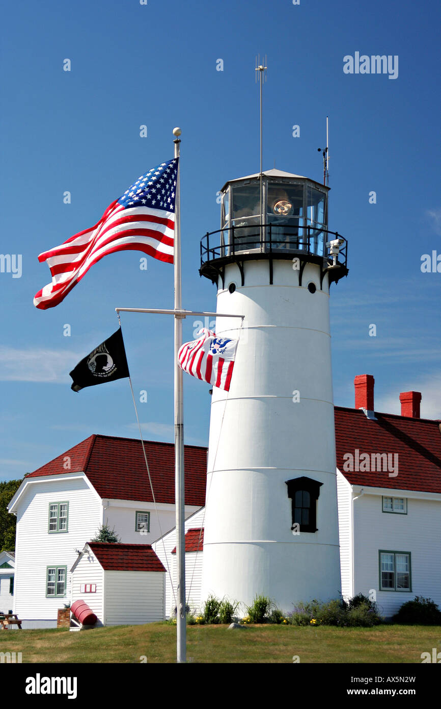 Chatham lighthouse in Chatham Cape Cod Massachusetts Stock Photo - Alamy