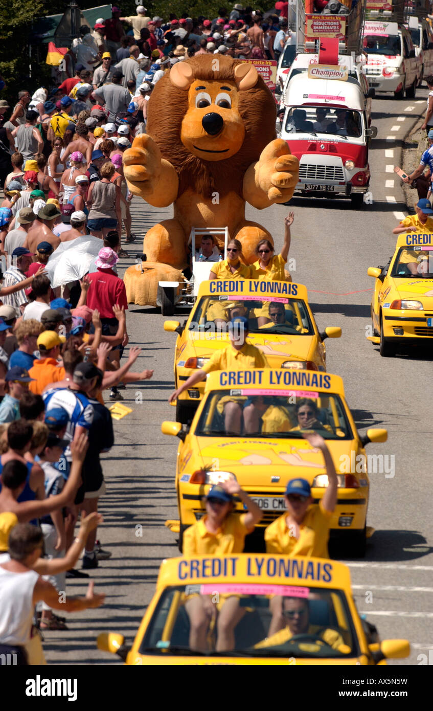 The Tour de France publicity caravan rolls up the races most famous ...