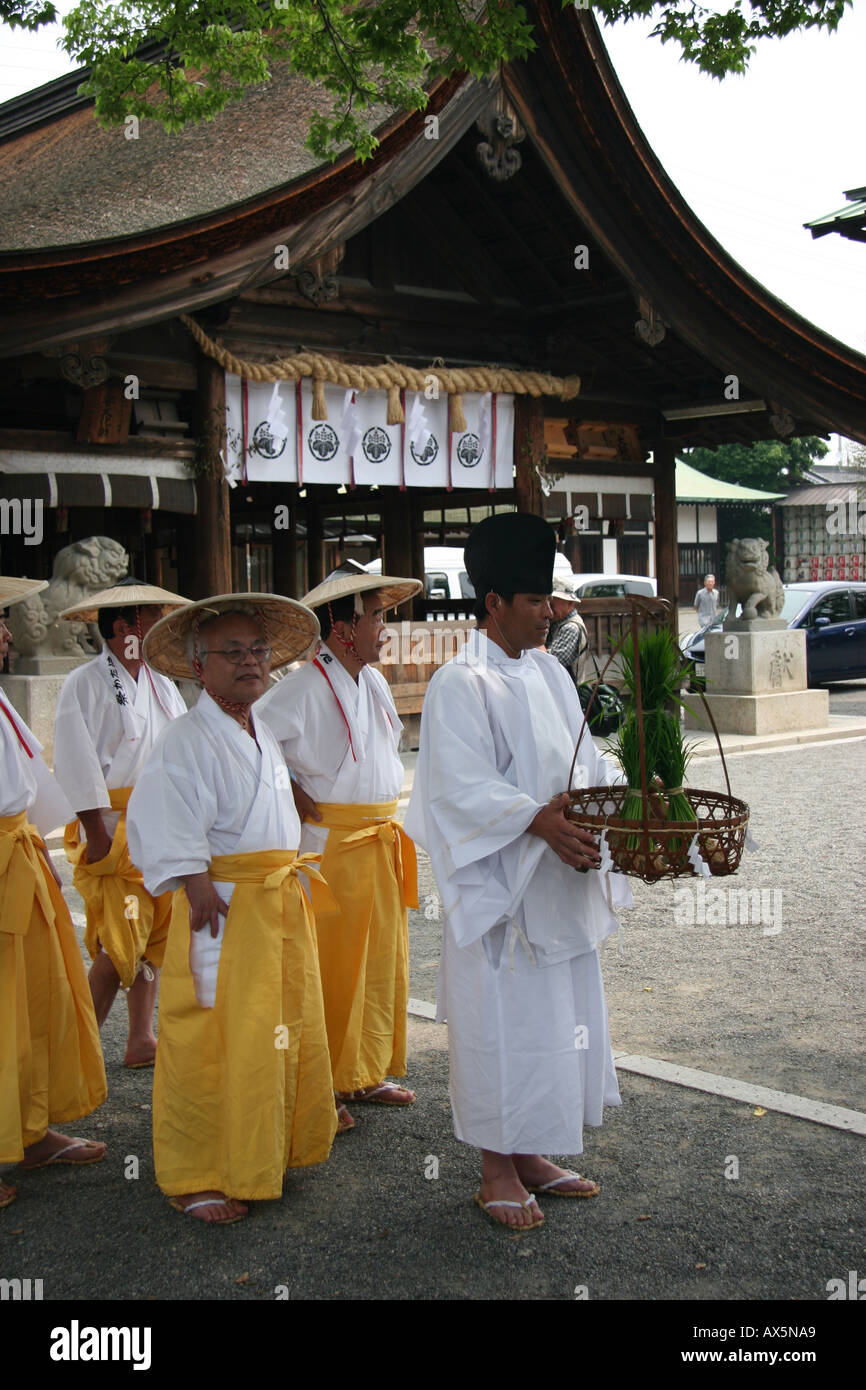 Harvest festival procession at shinto shrine in Japan Stock Photo - Alamy