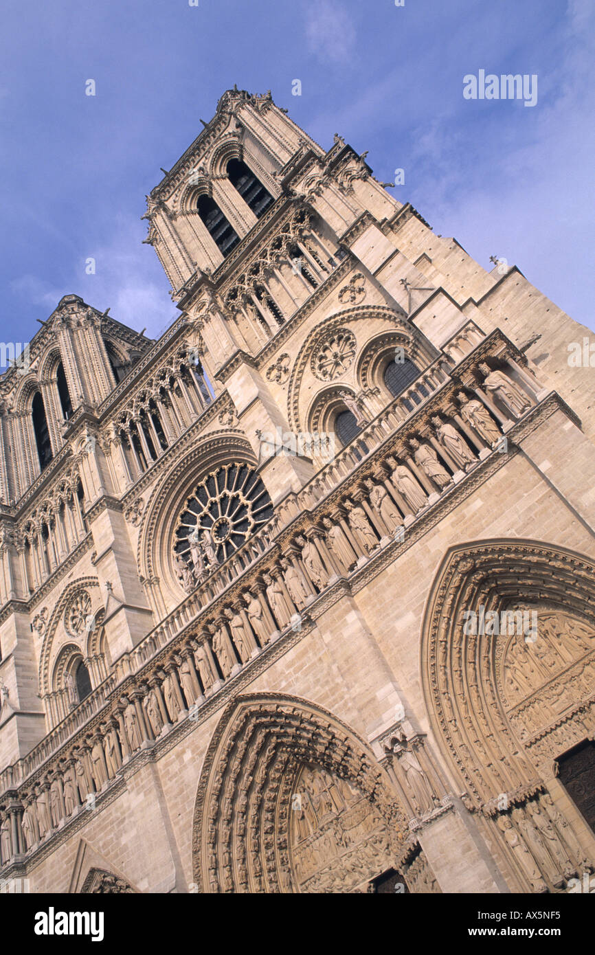 famous Notre Dame Cathedral in Paris France Stock Photo - Alamy