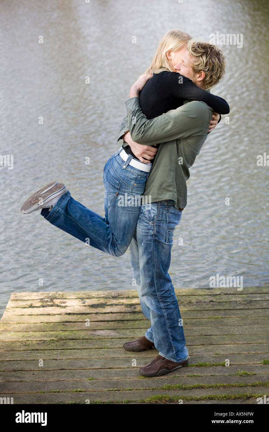Woman jeans standing whole body hi-res stock photography and images - Alamy