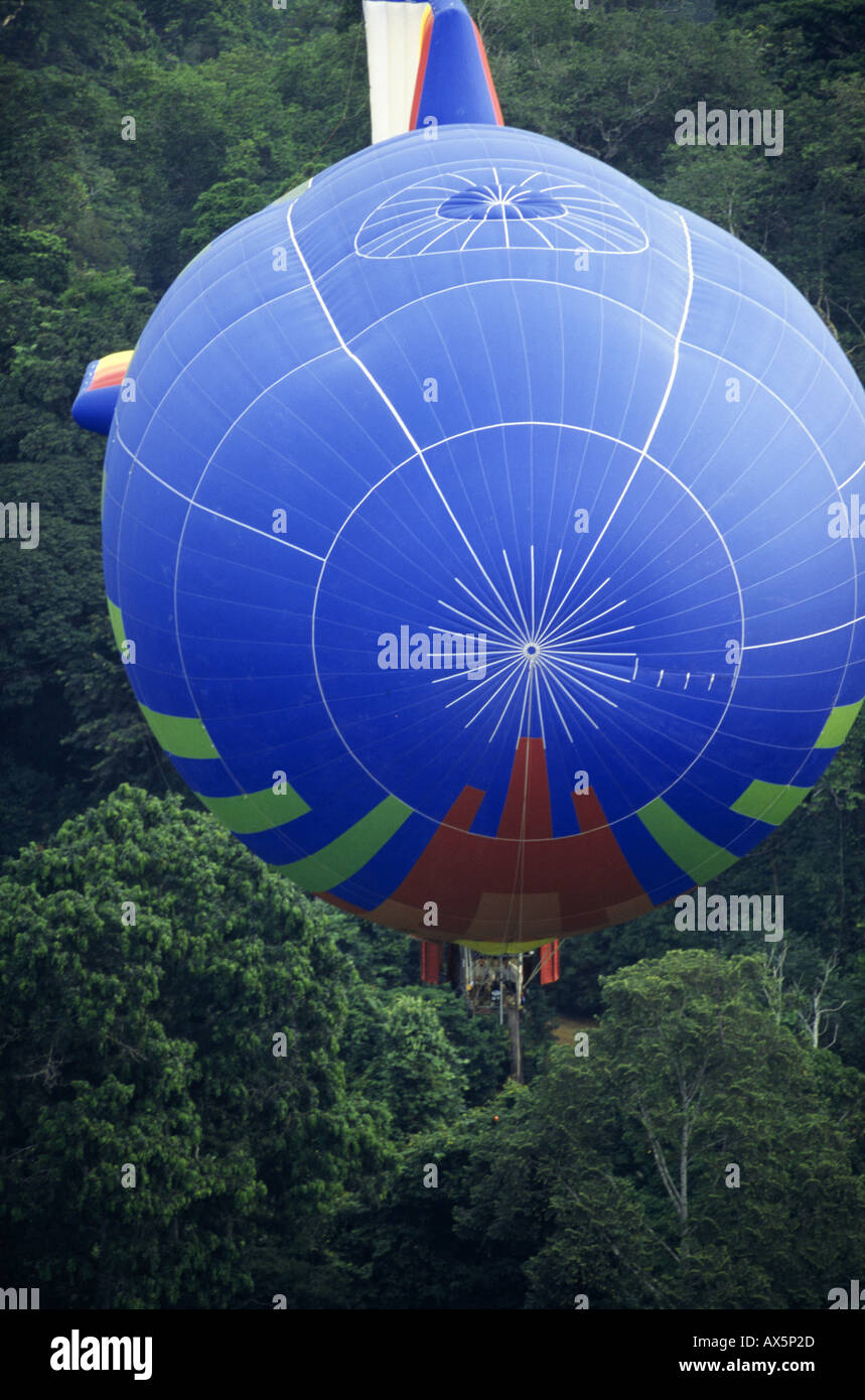 Makande, Gabon. The Dirigible from the front flying low over the ...
