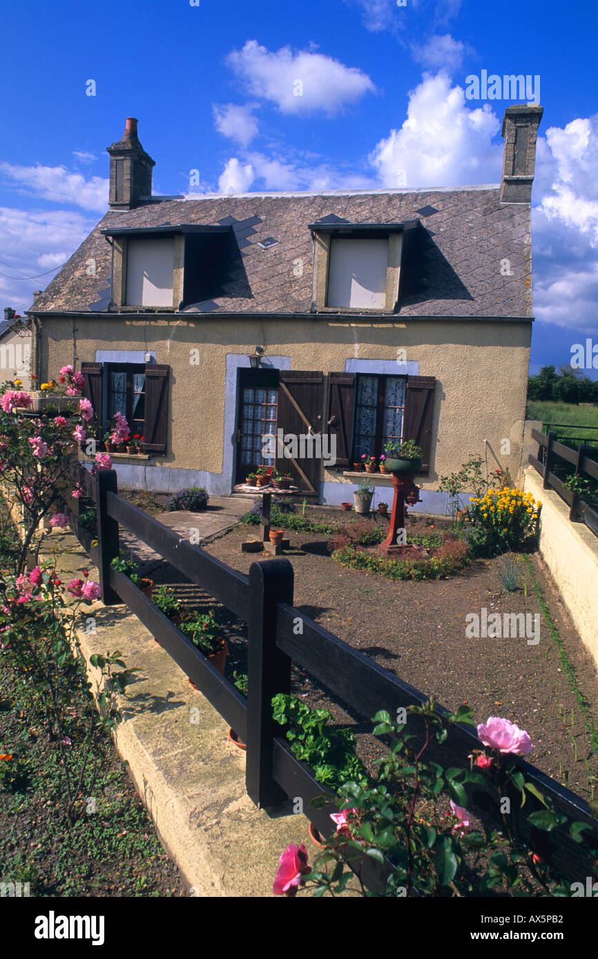 Normandy style architecture of home in Normandy France Stock Photo - Alamy