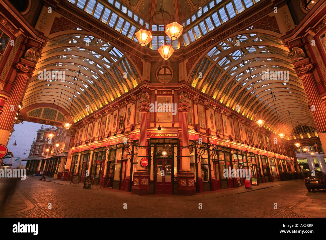 Interior view, Leadenhall Market, London, England, UK, Europe Stock ...