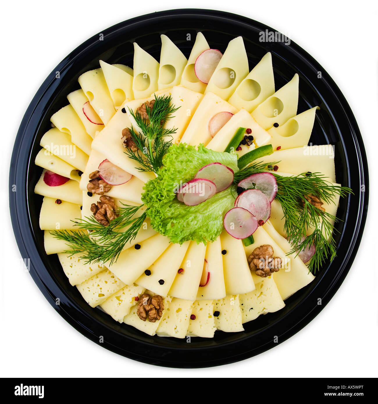 Cold plate cheese platter Cut Out Stock Images & Pictures - Alamy