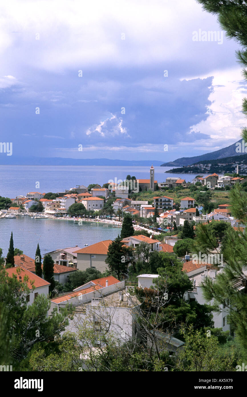 Croatia beautiful coast resort city of Gradac Croatia Stock Photo - Alamy