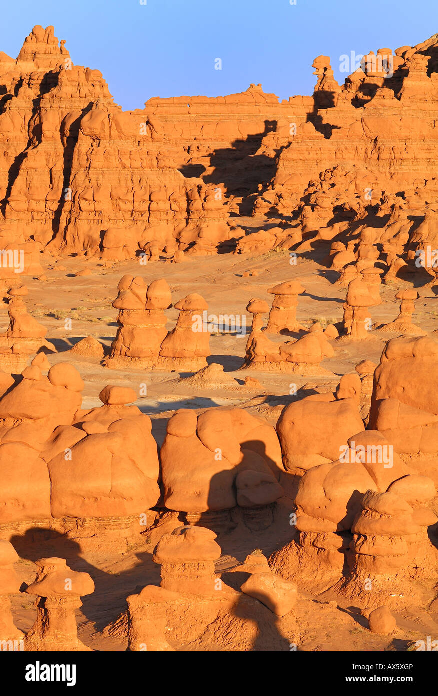 Sandstone formations, Goblin Valley State Park, Utah, USA Stock Photo ...