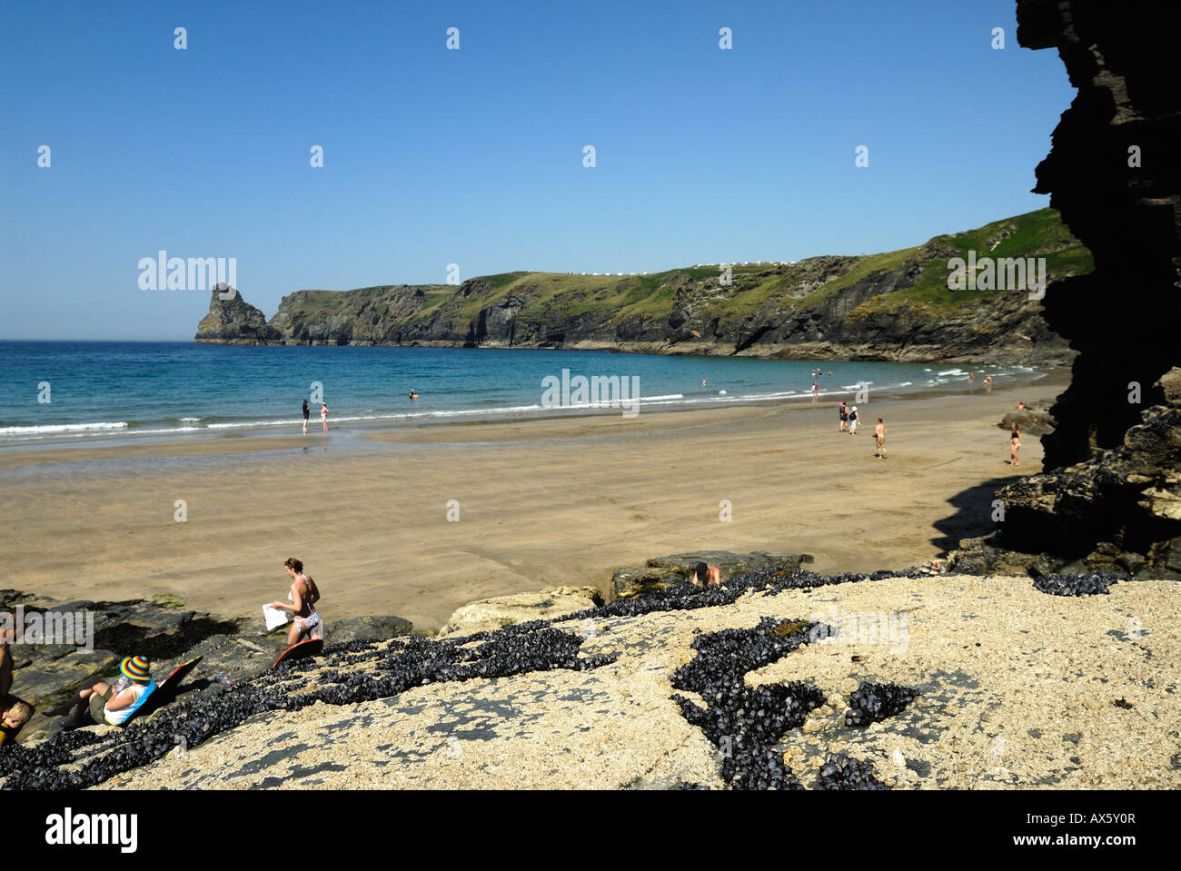Bossiney cove hi-res stock photography and images - Alamy
