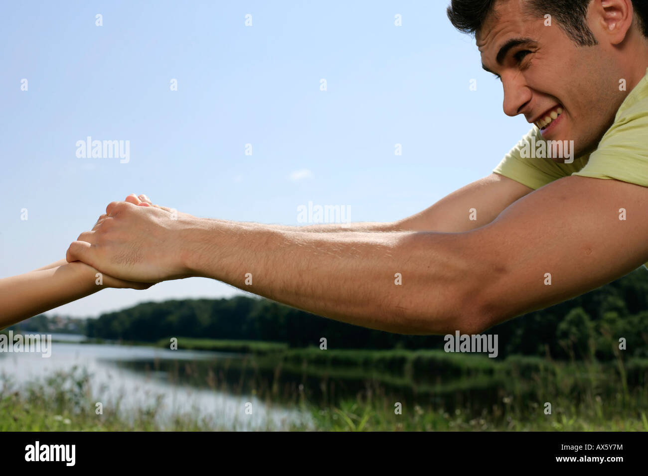 Father son fighting other in hi-res stock photography and images - Alamy