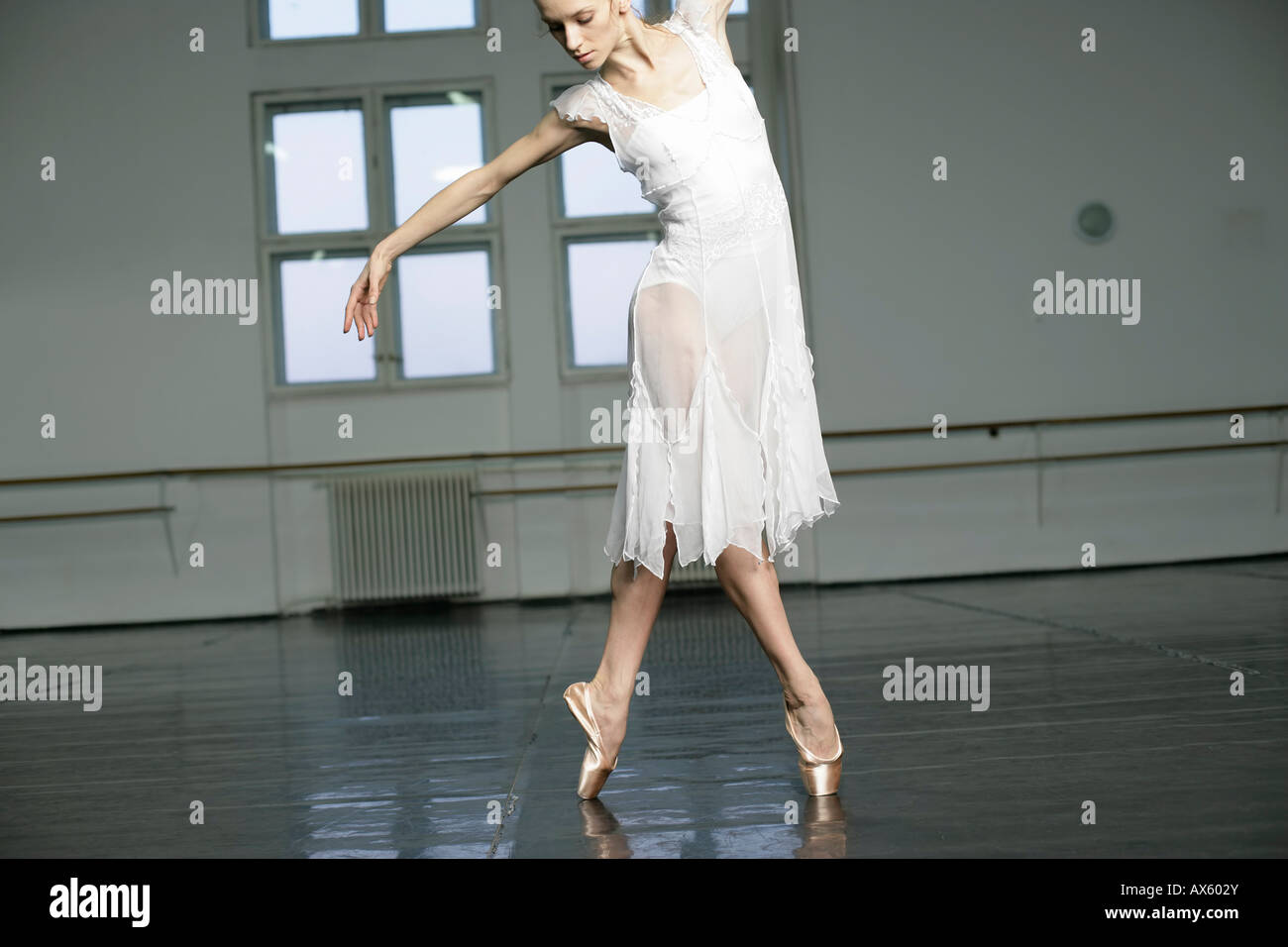 Female Ballet Dancer Doing Toe Dance High Resolution Stock Photography ...
