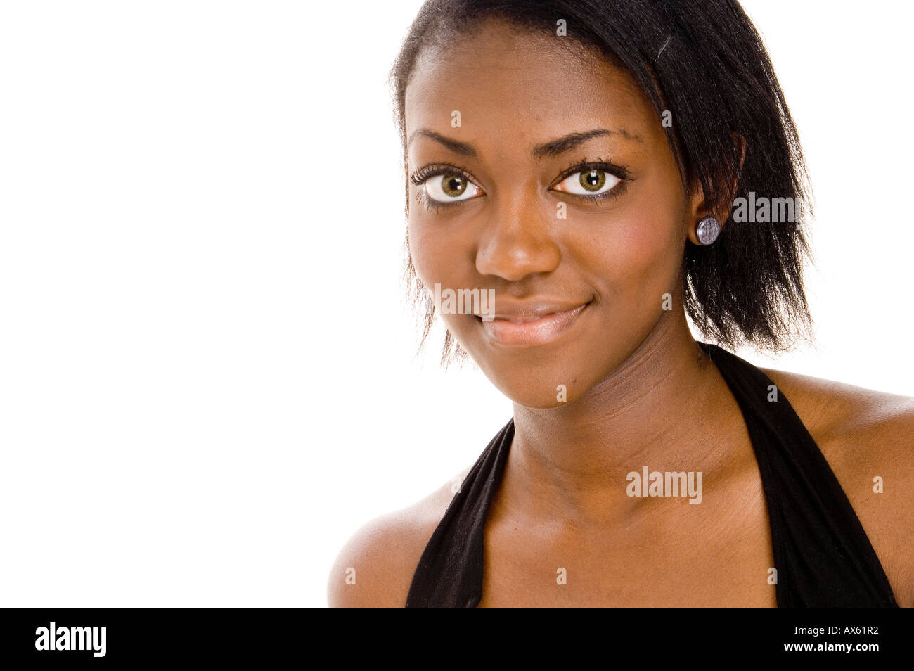 A beautiful young woman staring at the camera Stock Photo - Alamy