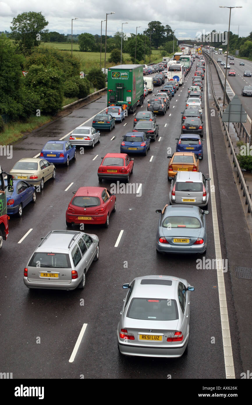 motorway traffic jam Stock Photo - Alamy