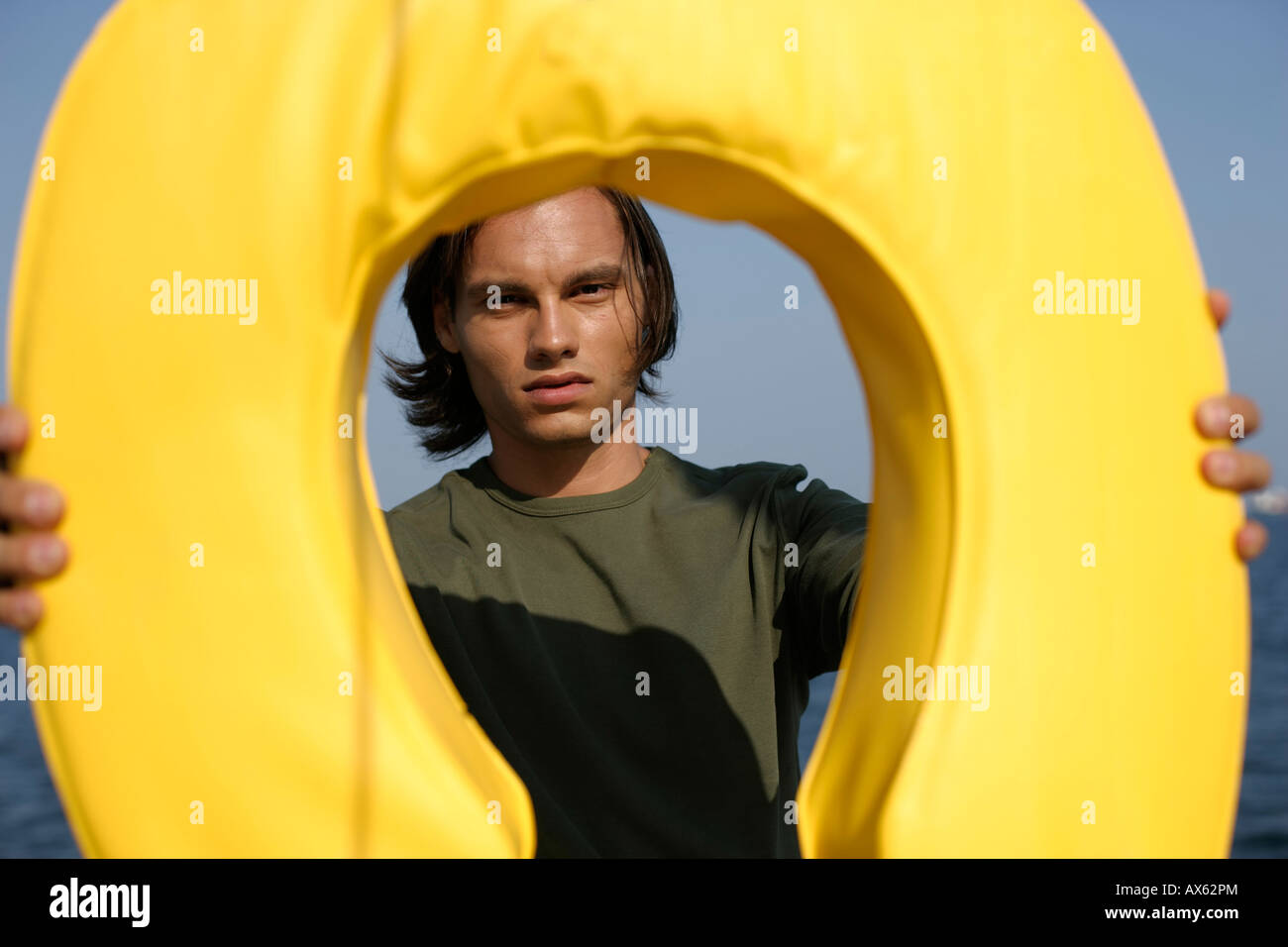 Horseshoe rescue ring hi-res stock photography and images - Alamy