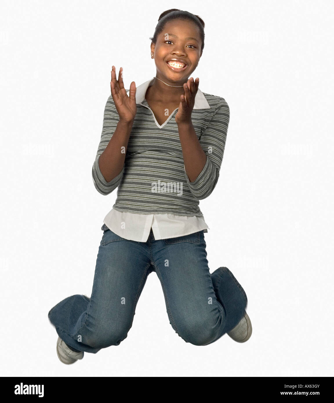 African american female kid Cut Out Stock Images & Pictures - Alamy