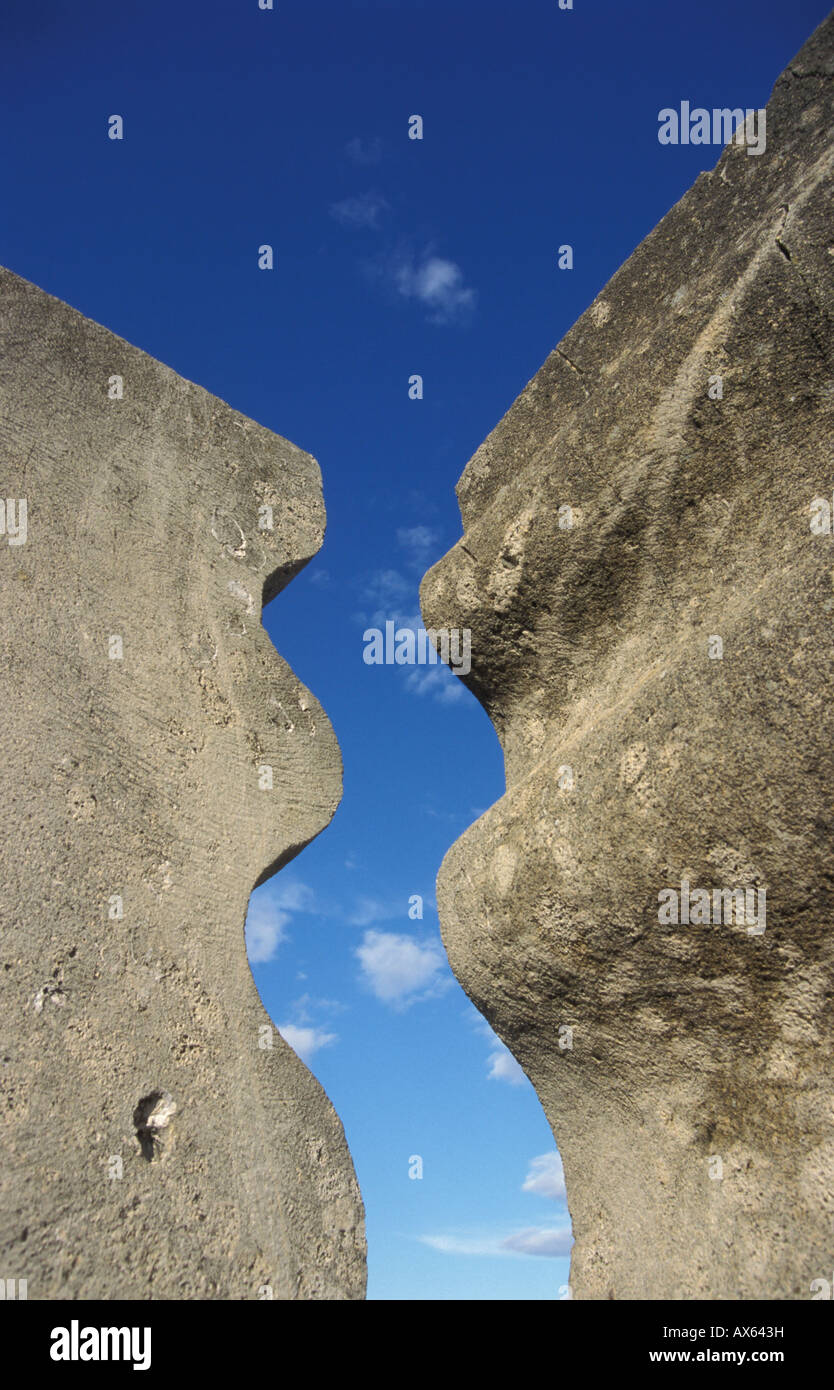 Sculpture in the Roman quarry St.Margarethen Stock Photo - Alamy