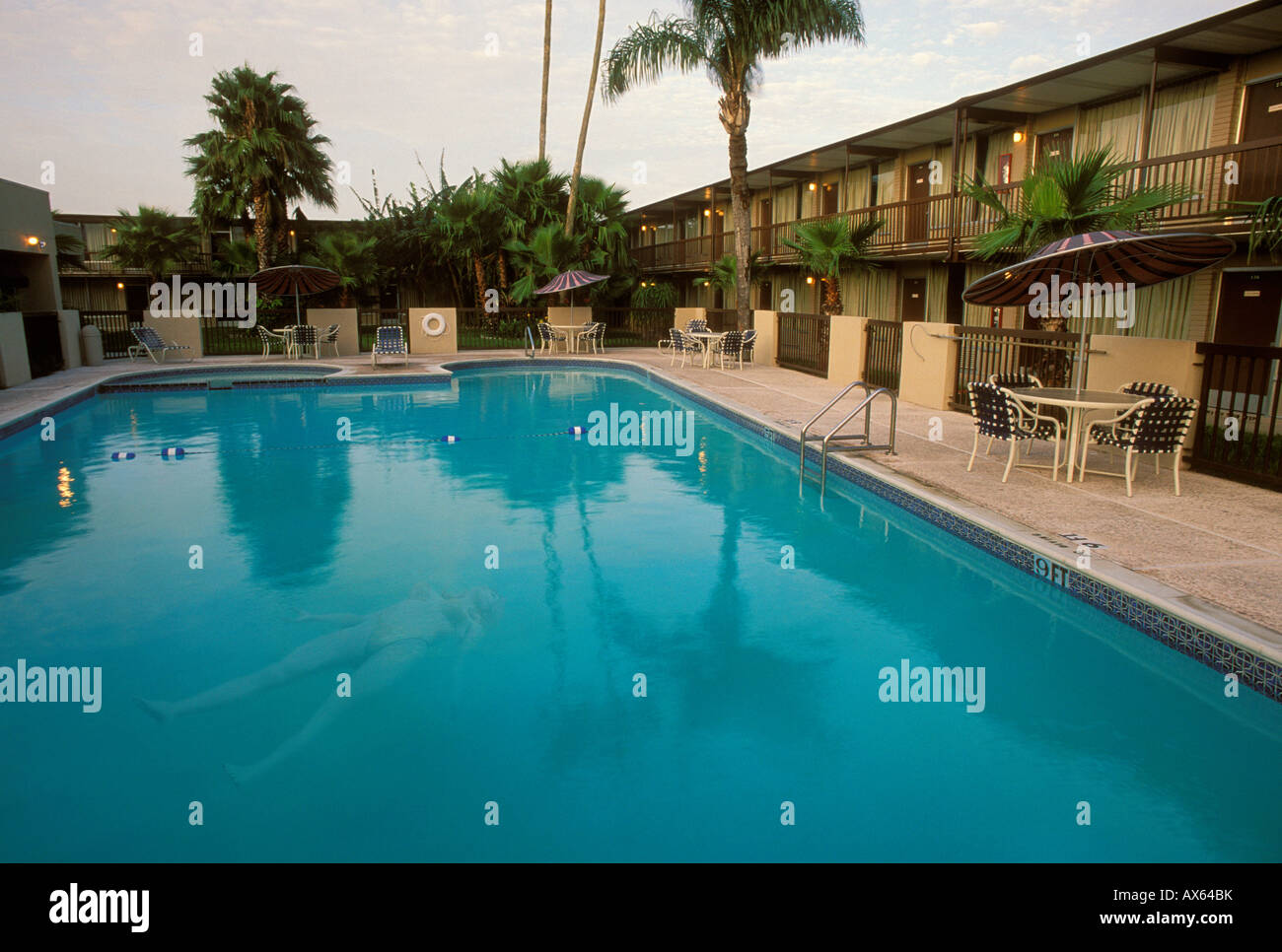 "Ghost" of body in swimming pool Stock Photo - Alamy