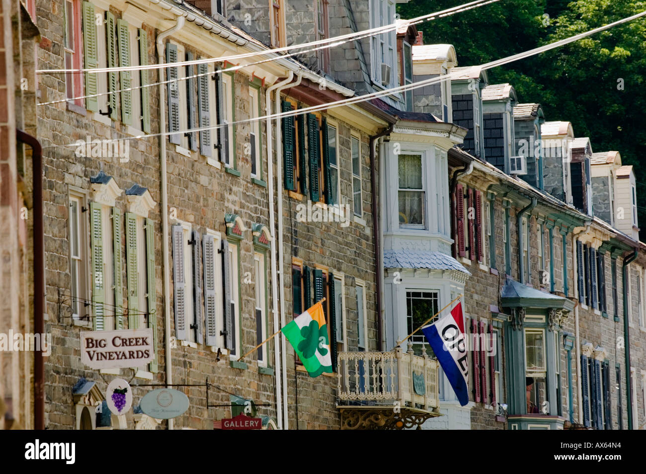 Stone Row Race Street has shops and galleries Jim Thorpe Pennsylvania ...